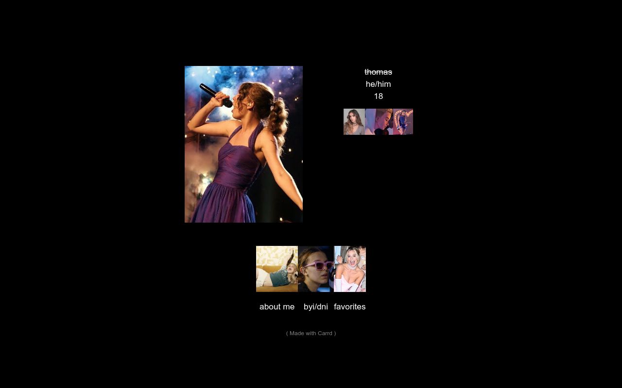 thomas’s carrd